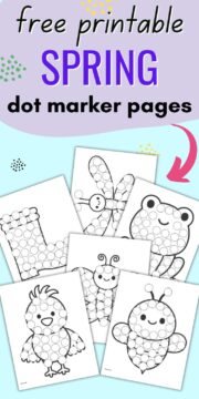 Free Printable Spring Dot Painting Pages - The Artisan Life