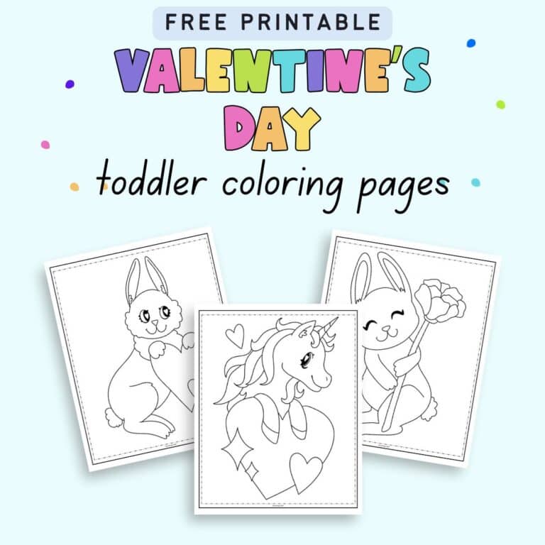 Free Printable Valentine's Day Coloring Pages for Toddlers - The ...
