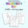 Free Printable Valentine's Day Coloring Pages for Toddlers - The ...
