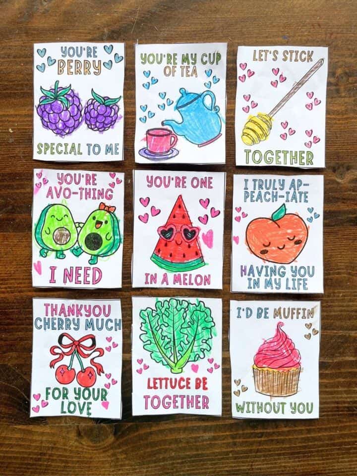 Free Printable Valentine's Cards to Color - The Artisan Life