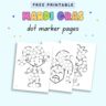Free Printable Mardi Gras Dot Marker Pages - The Artisan Life