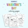 Kawaii Valentine's Day Coloring Pages for Kids - The Artisan Life
