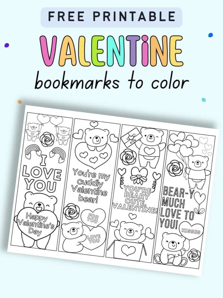 Free Printable Valentine Cut and Paste Craft - The Artisan Life