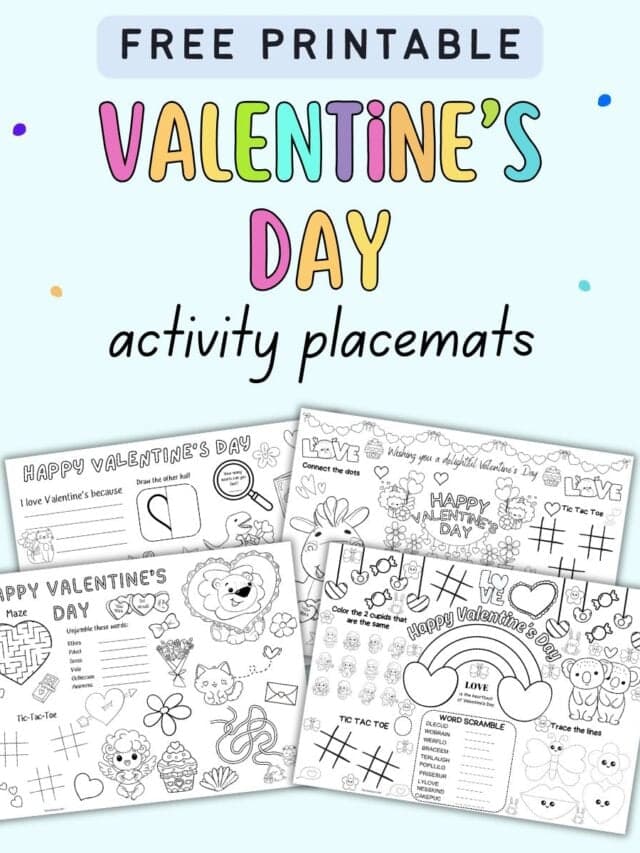 Free Printable Valentine's Day Color by Number Worksheets - The Artisan ...