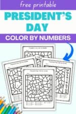 Free Printable President's Day Color by Number Worksheets - The Artisan ...