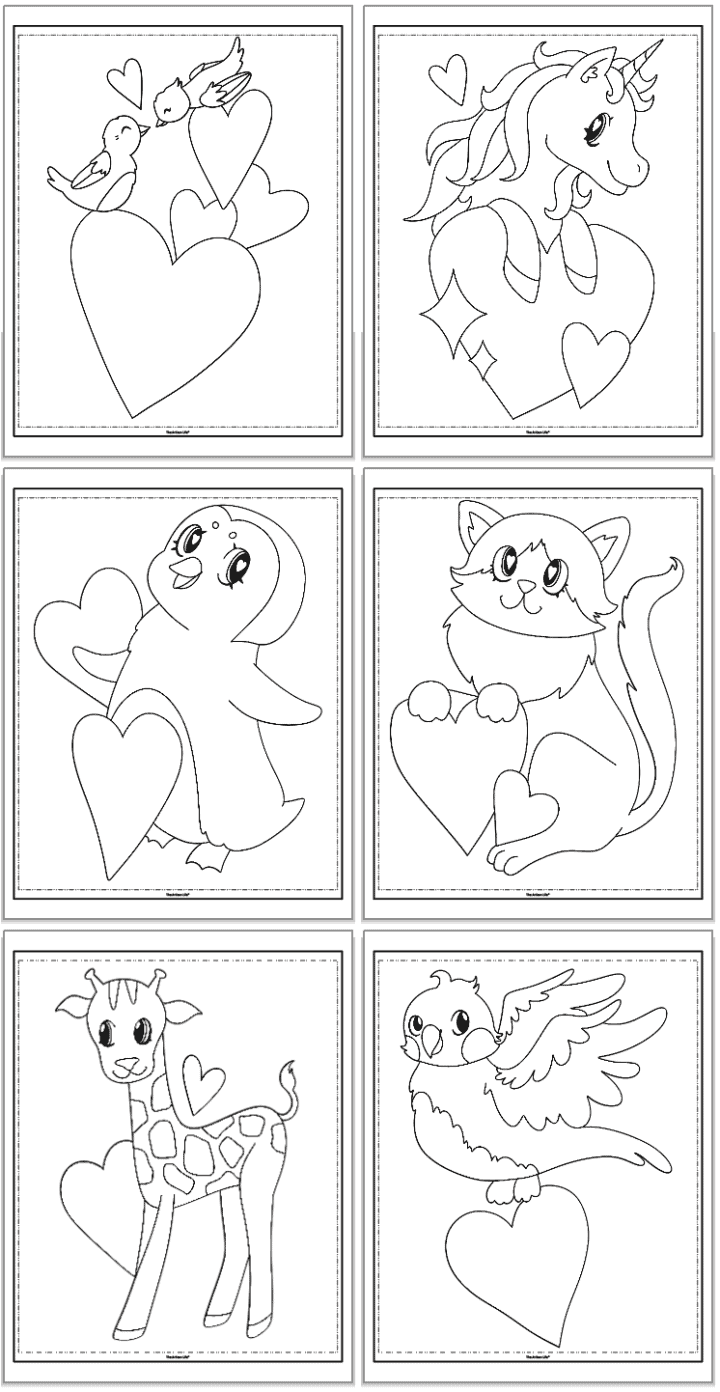 Free Printable Valentine's Day Coloring Pages for Toddlers - The ...