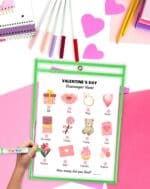 Free Printable Indoor Valentine's Day Scavenger Hunt - The Artisan Life