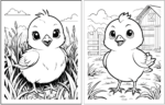 Free Printable Chick Coloring Pages - The Artisan Life