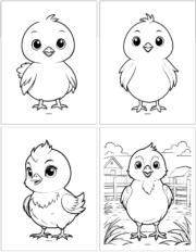 Free Printable Chick Coloring Pages - The Artisan Life