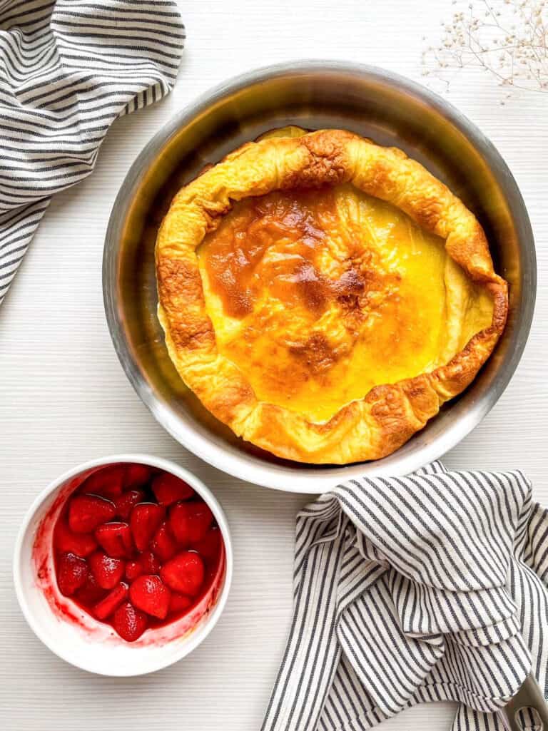 Strawberry Dutch Baby Recipe - The Artisan Life