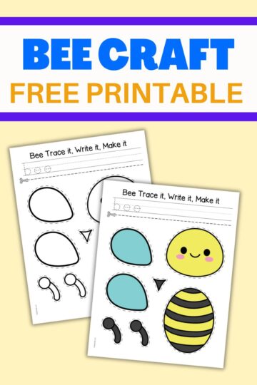 Free Printable Bee Craft - The Artisan Life