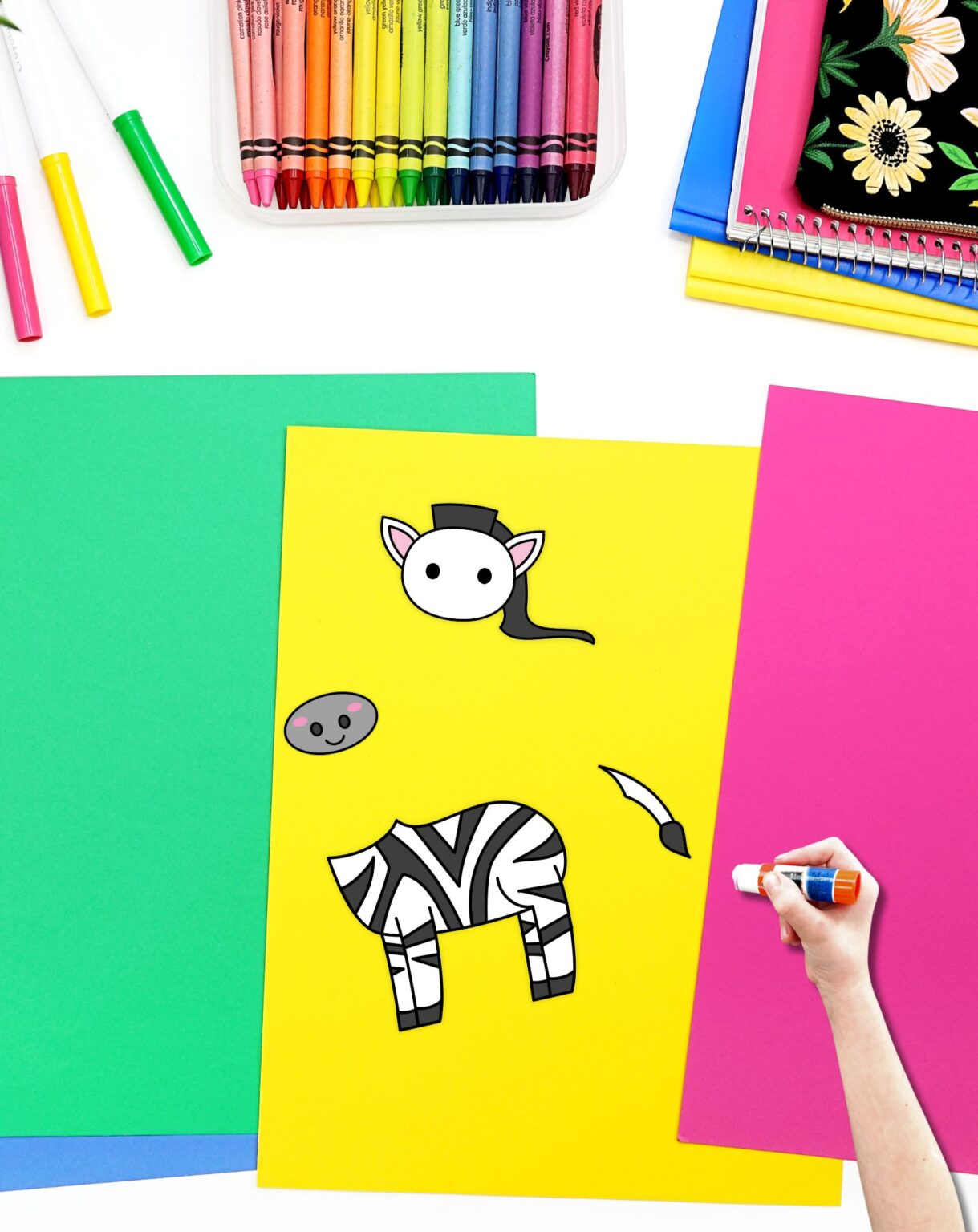 Free Printable Build a Zebra Cut & Paste Activity - The Artisan Life