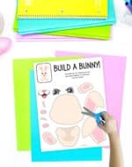 Free Printable Bunny Cut and Paste Craft - The Artisan Life