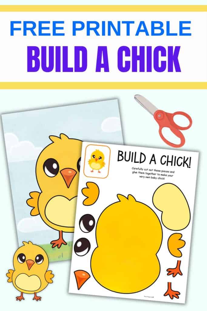 Free Printable Build a Chick Craft - The Artisan Life