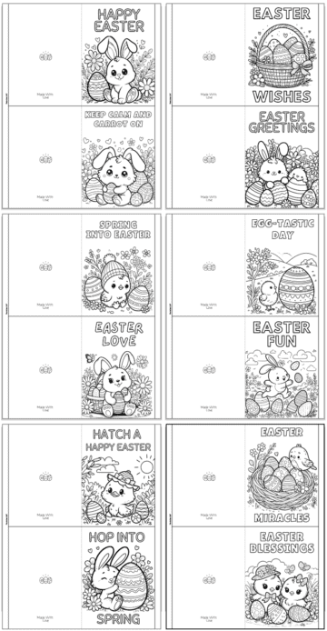 Easter Card Free Printables - The Artisan Life