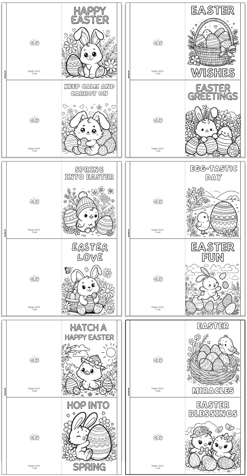 Easter Card Free Printables - The Artisan Life