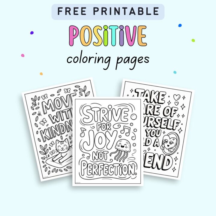 Free Printable Positive Coloring Pages - The Artisan Life