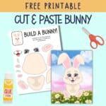 Free Printable Bunny Cut and Paste Craft - The Artisan Life