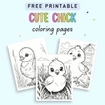 Free Printable Chick Coloring Pages - The Artisan Life