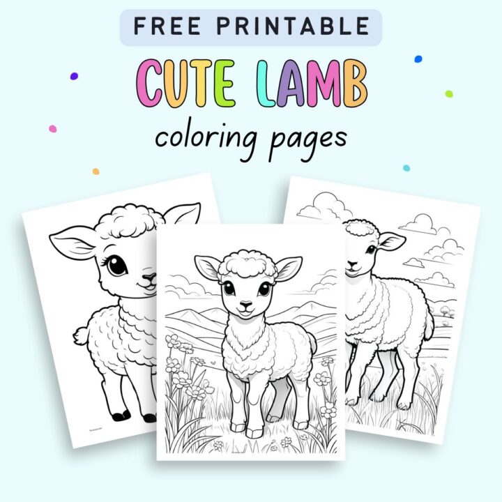 Free Printable Lamb Coloring Pages - The Artisan Life