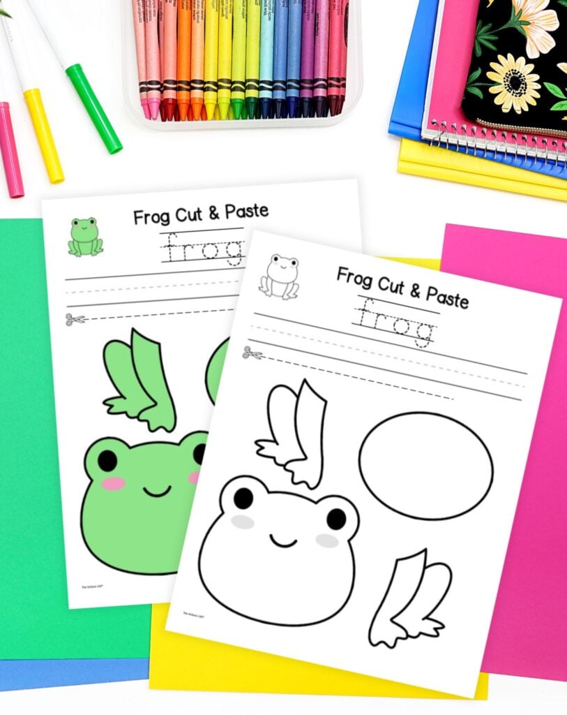 Build a Frog Cut & Paste Activity - The Artisan Life