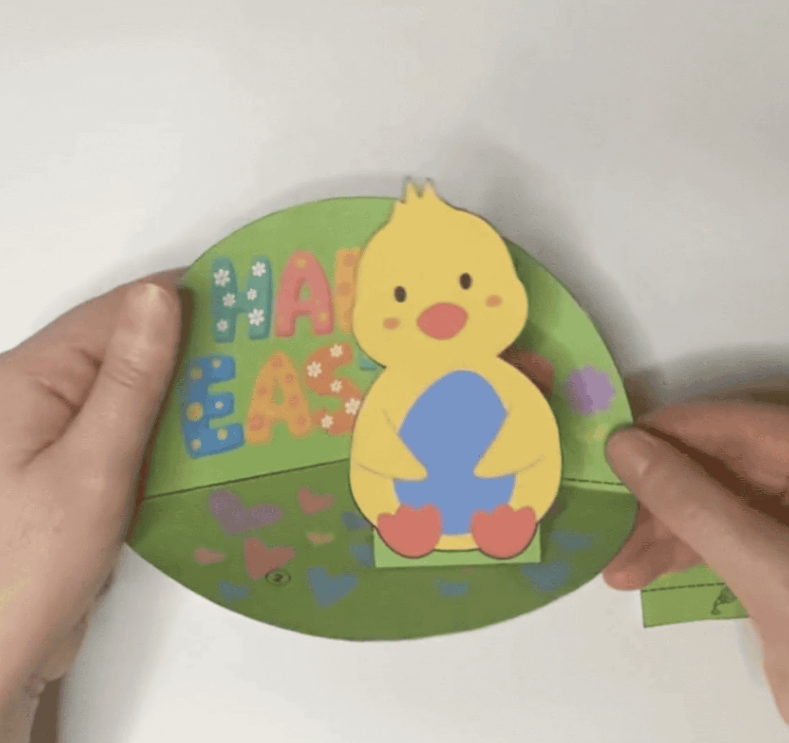 Free Printable 3D Easter Card Craft - The Artisan Life
