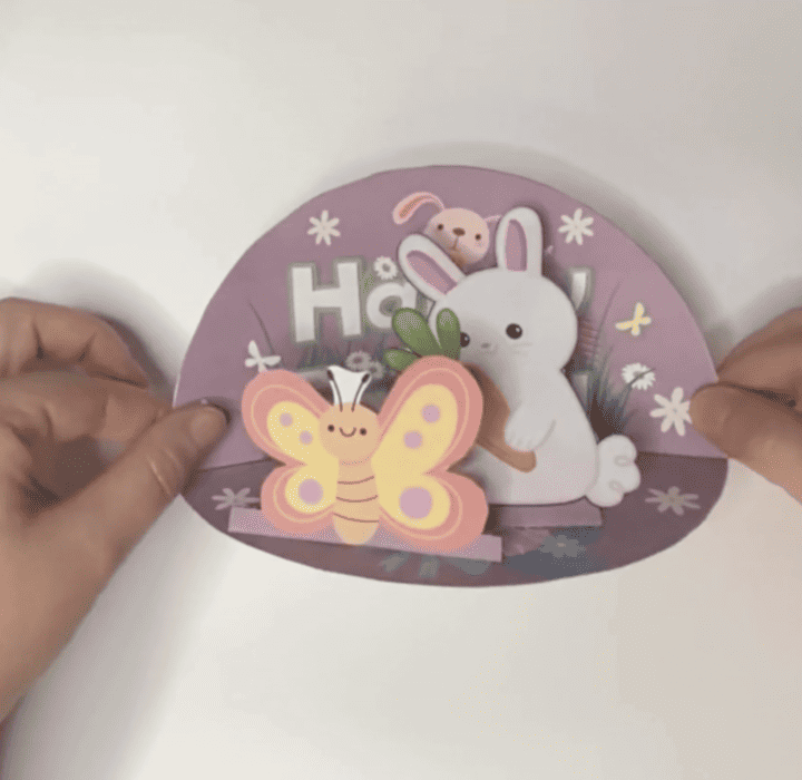 Free Printable 3D Easter Card Craft - The Artisan Life