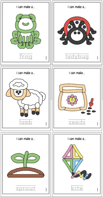 Free Printable Spring Play Dough Activity Mats - The Artisan Life