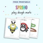 Free Printable Spring Play Dough Activity Mats - The Artisan Life
