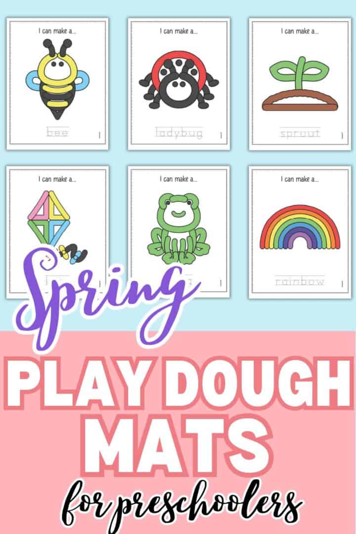 Free Printable Spring Play Dough Activity Mats - The Artisan Life
