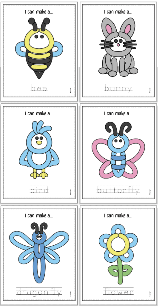 Free Printable Spring Play Dough Activity Mats - The Artisan Life