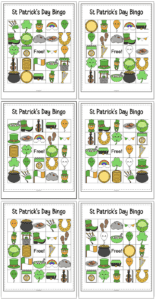 Free Printable St Patrick's Day Bingo (20 cards) - The Artisan Life