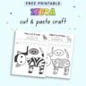 Free Printable Build a Zebra Cut & Paste Activity - The Artisan Life