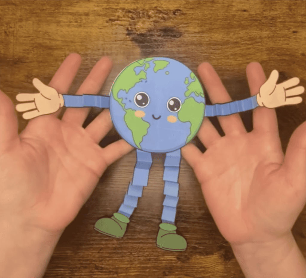 Free Printable 3D Earth Day Craft - The Artisan Life