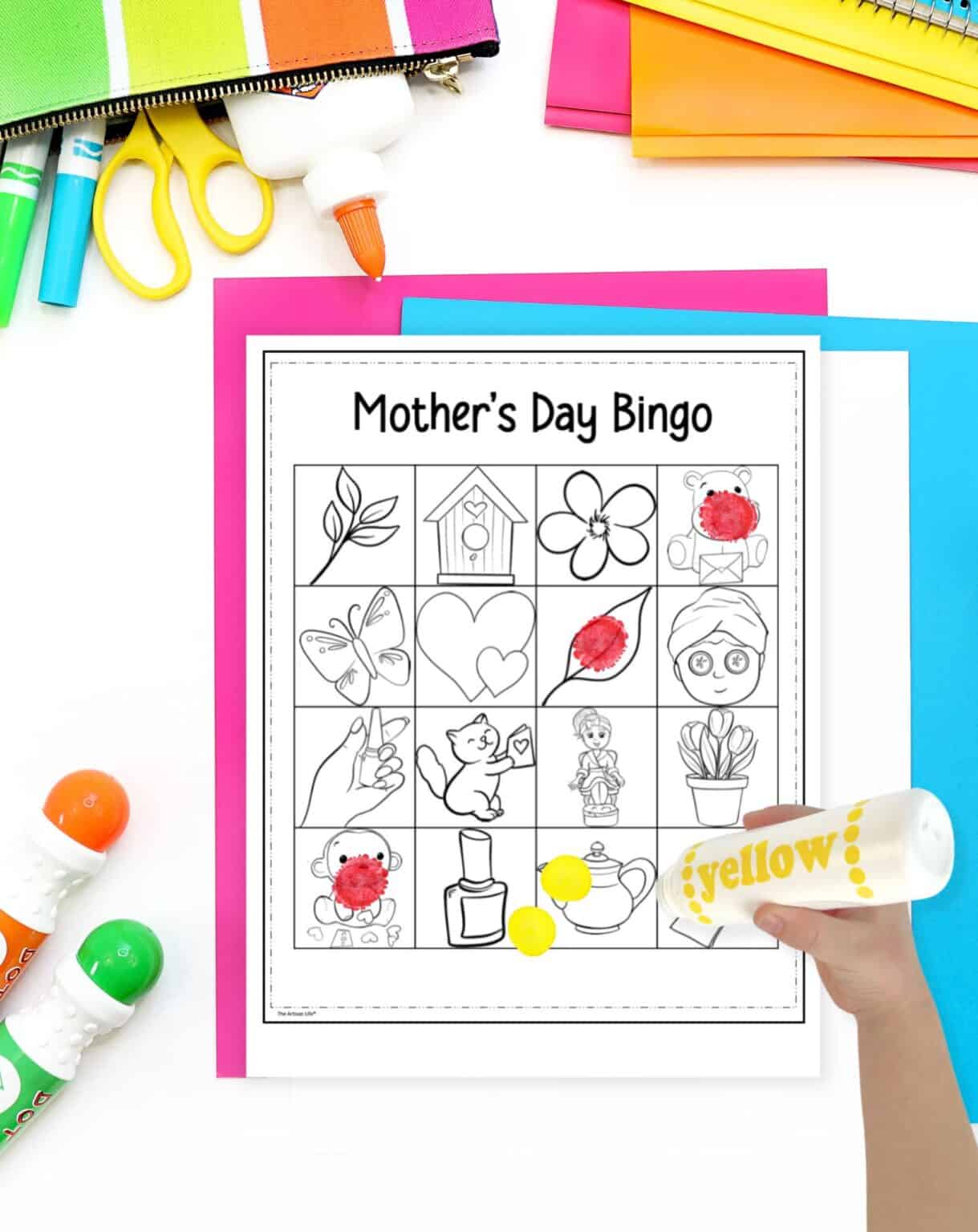 Free Printable Mother's Day Bingo Cards - The Artisan Life
