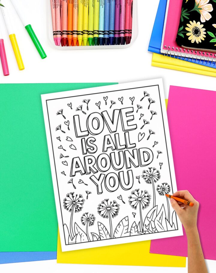 Free Printable Kindness Coloring Pages - The Artisan Life