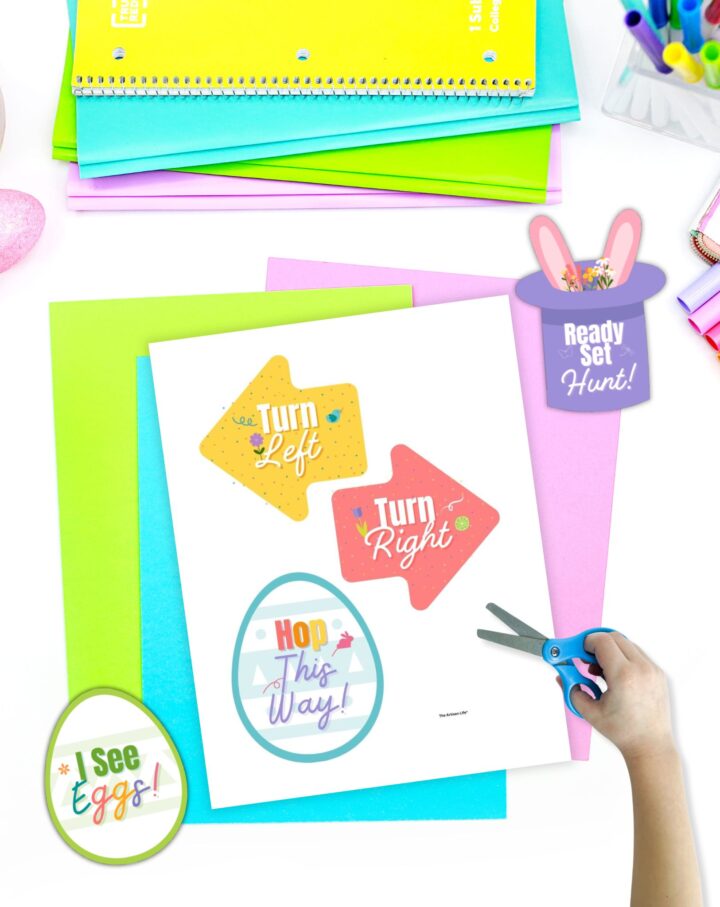 Free Printable Easter Egg Hunt Signs - The Artisan Life