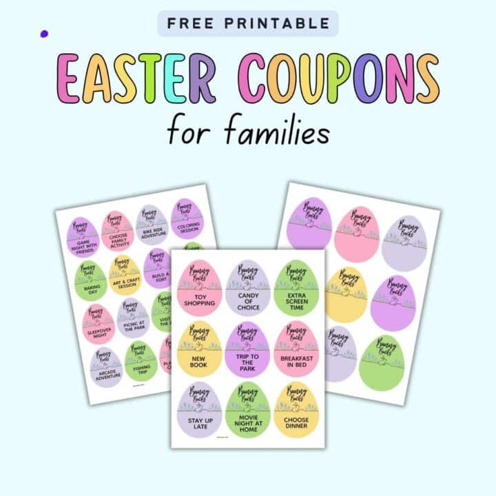 Free Printable Easter Egg Coupons - The Artisan Life