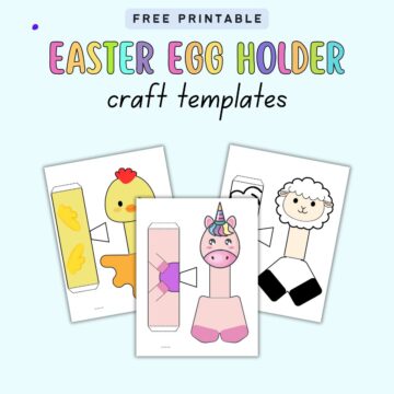 Free Printable Easter Egg Holder Templates - The Artisan Life