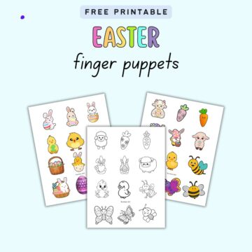 Free Printable Easter Finger Puppets - The Artisan Life