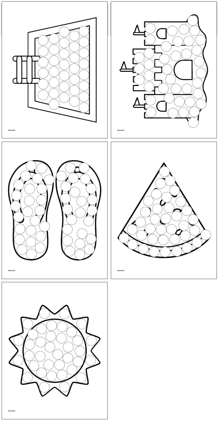 Summer Do a Dot Marker Free Printables - The Artisan Life