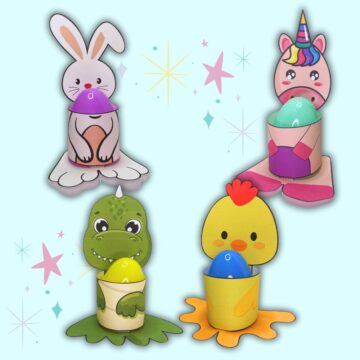 Free Printable Easter Egg Holder Templates - The Artisan Life