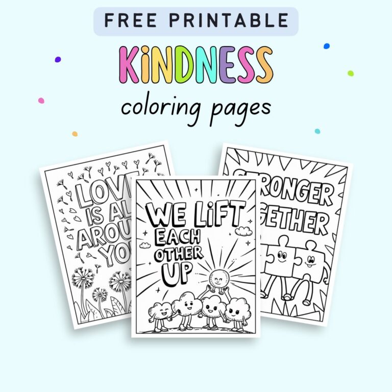 Free Printable Kindness Coloring Pages - The Artisan Life
