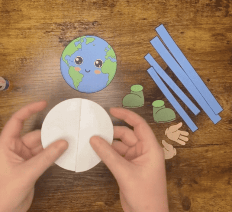 Free Printable 3D Earth Day Craft - The Artisan Life