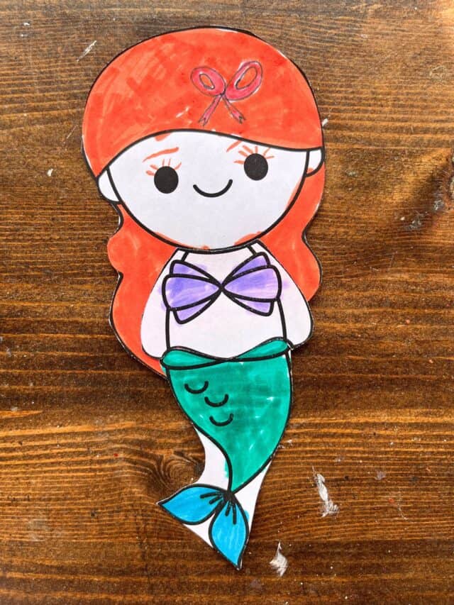 Free Printable Build a Mermaid Craft - The Artisan Life