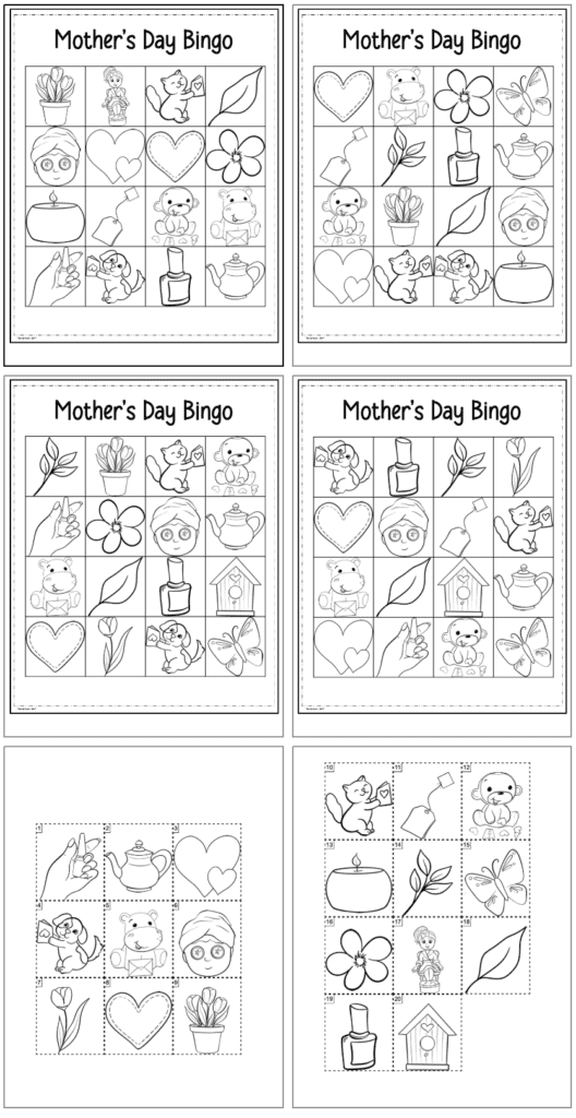 Free Printable Mother's Day Bingo Cards - The Artisan Life