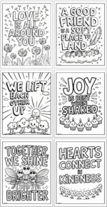 Free Printable Kindness Coloring Pages - The Artisan Life