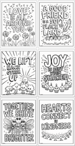 Free Printable Kindness Coloring Pages - The Artisan Life
