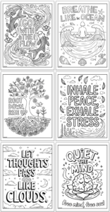 Free Printable Meditation Coloring Pages - The Artisan Life
