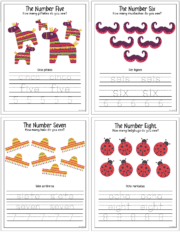 Free Printable Spanish Number Tracing Worksheets - The Artisan Life